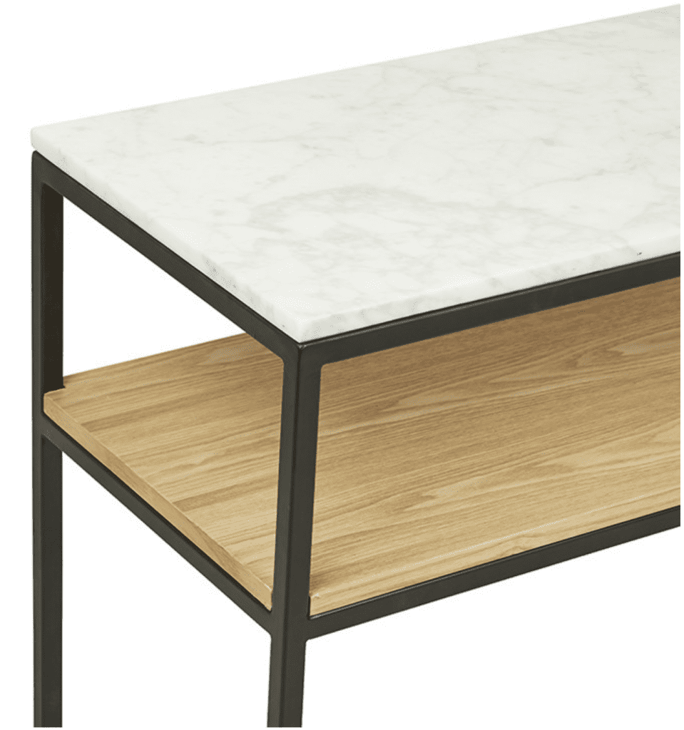 Baxter Marble Cube Console -Natural / White - insideout Newcastle