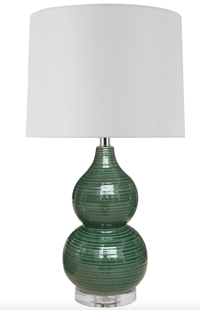 Emerald Green Ceramic Table Lamp - insideout Newcastle