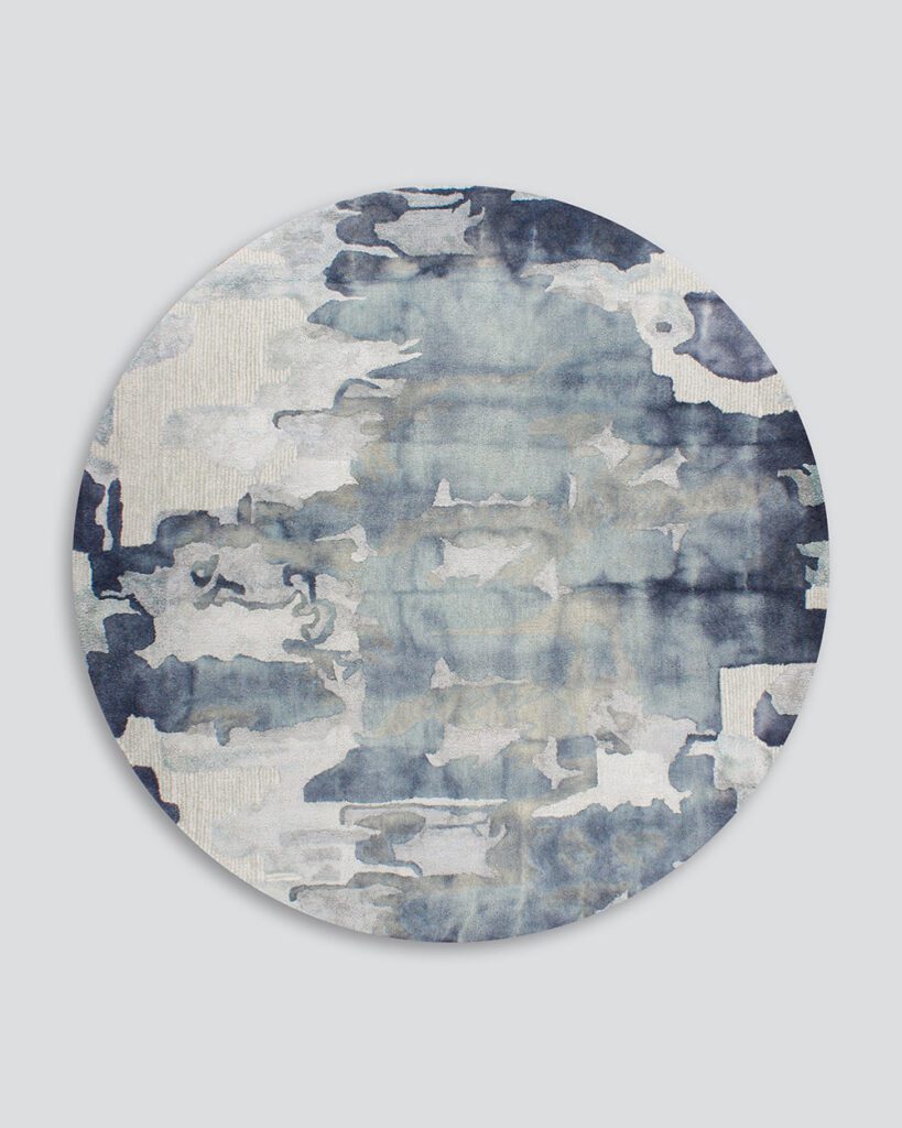 Cape Brett Round Floor Rug | Marine - insideout Newcastle